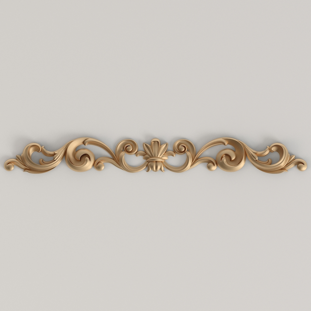 3D model horizontal decorative overlay - TurboSquid 1570002