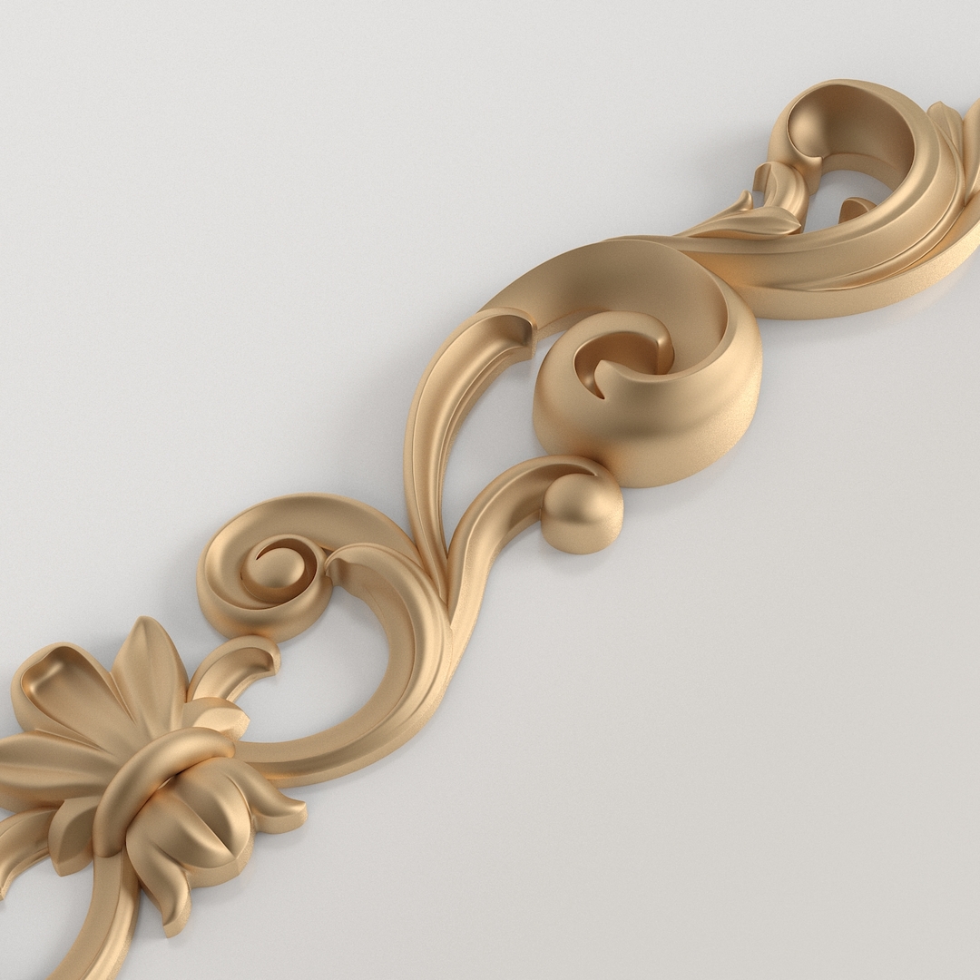 3D model horizontal decorative overlay - TurboSquid 1570002