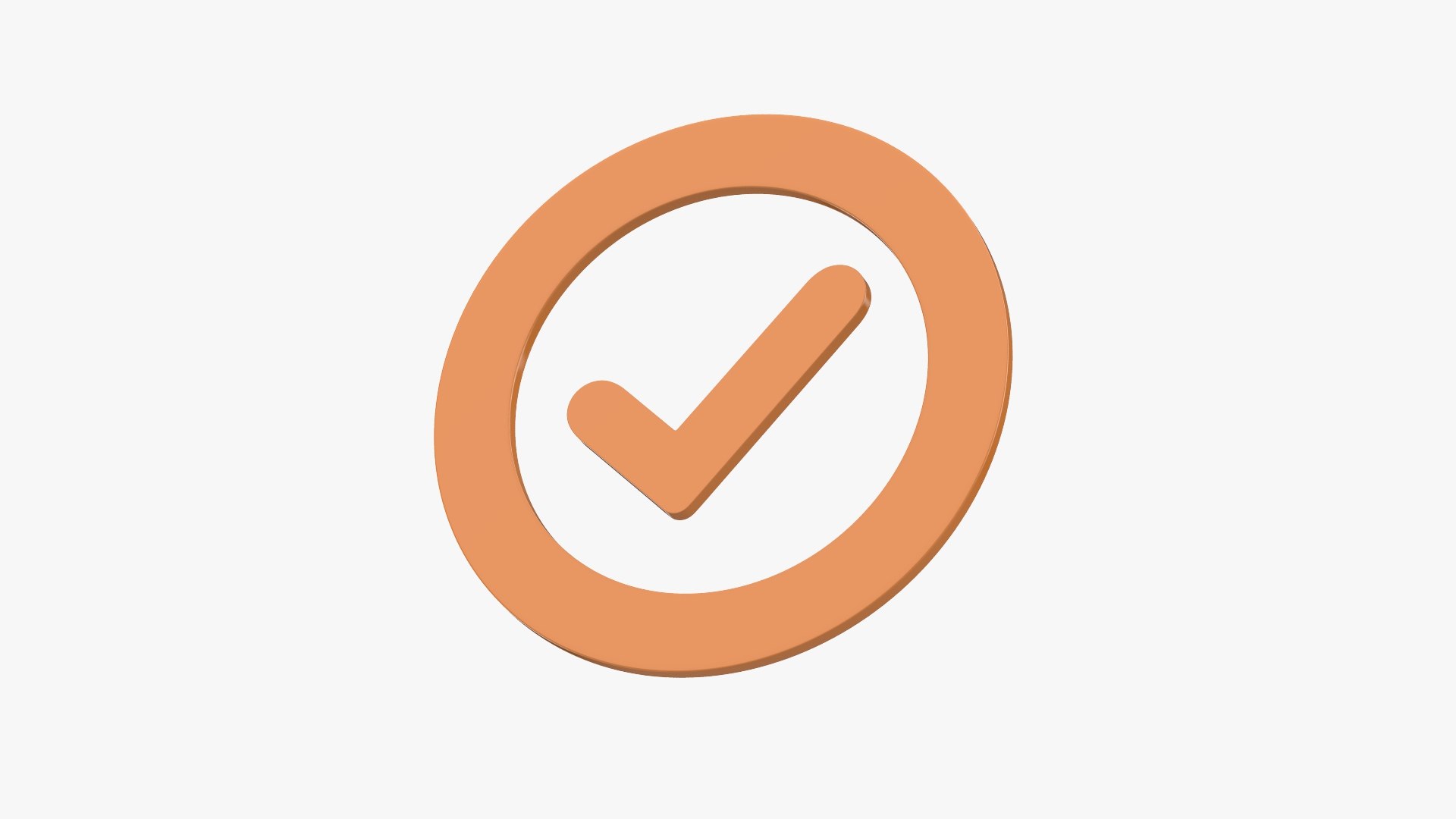 3d Validation Check Mark Symbol Icon Turbosquid 1570070 