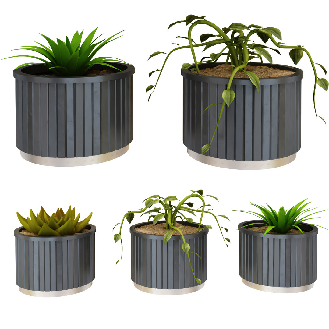 Flower pot 3D model - TurboSquid 1570161