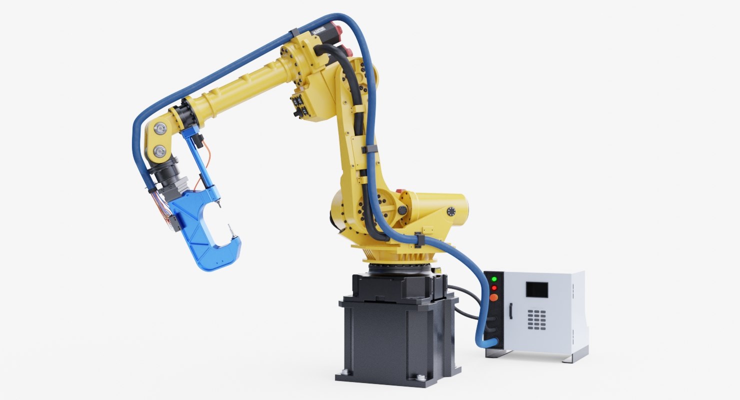 3D fanuc r-2000ia200f rj3ib welding model - TurboSquid 1570234