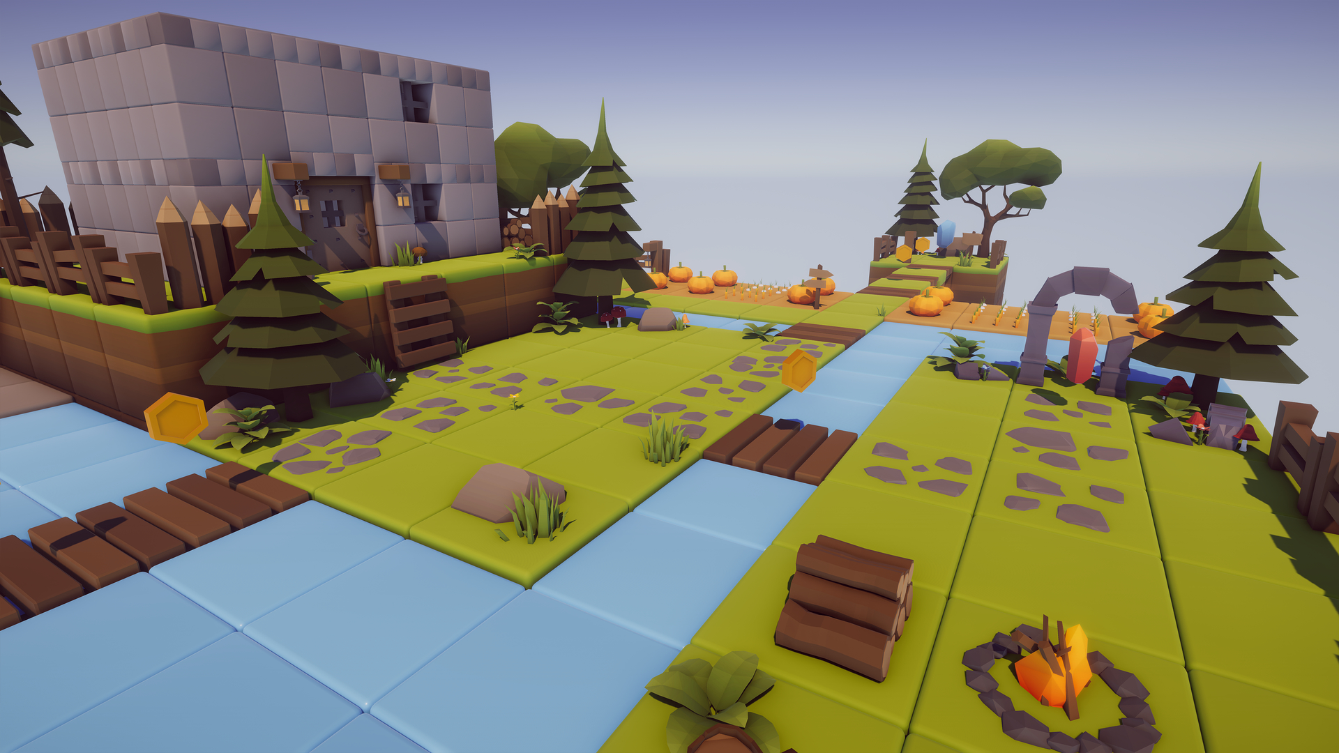 3D model modular cubes nature - TurboSquid 1570211