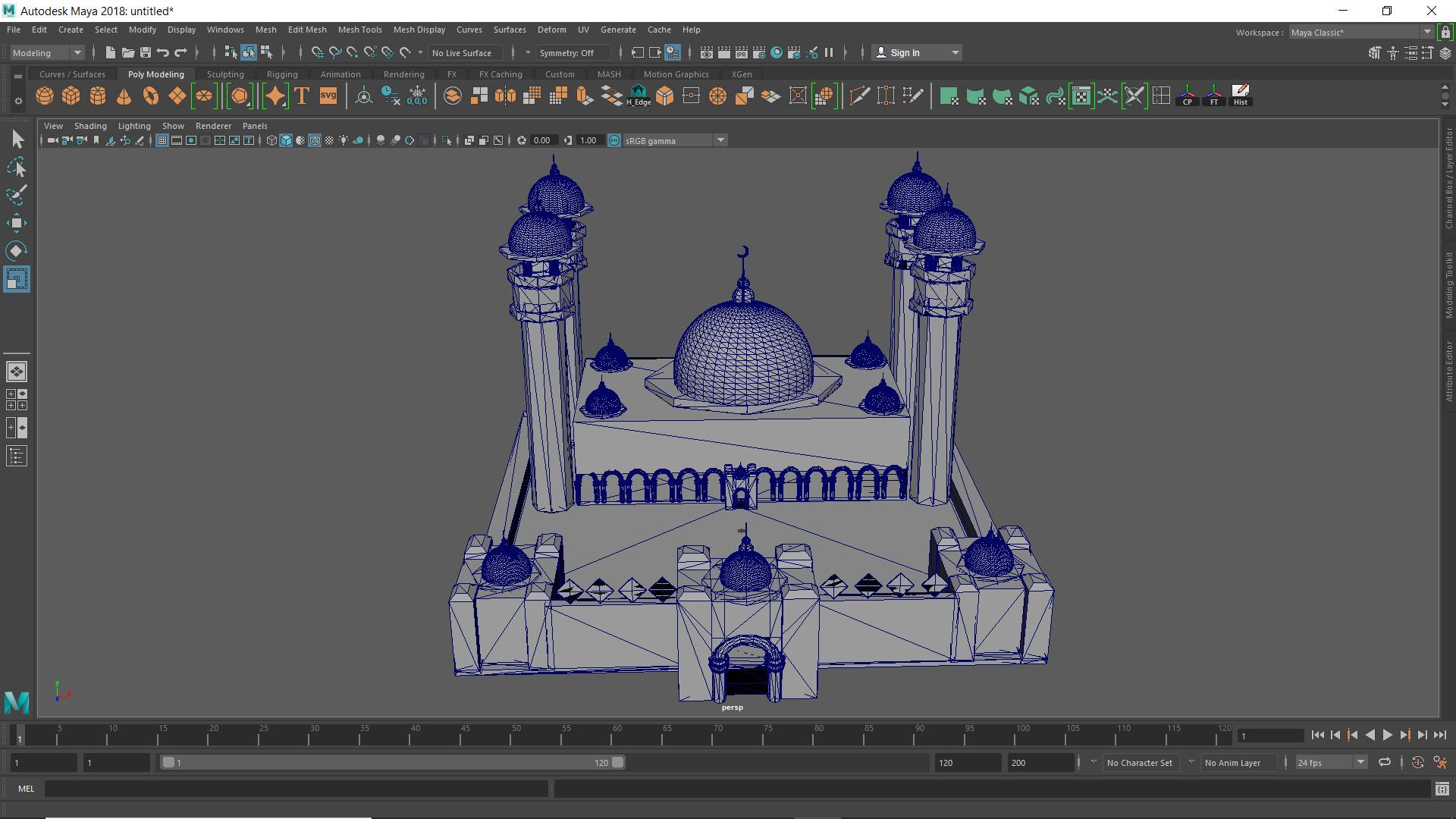 Islamic mosque 3D model - TurboSquid 1570230
