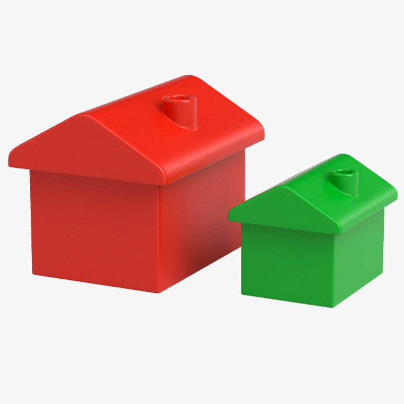 3D monopoly house model - TurboSquid 1570379
