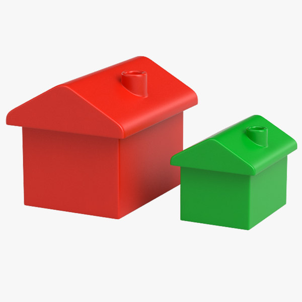 3D monopoly house model - TurboSquid 1570379