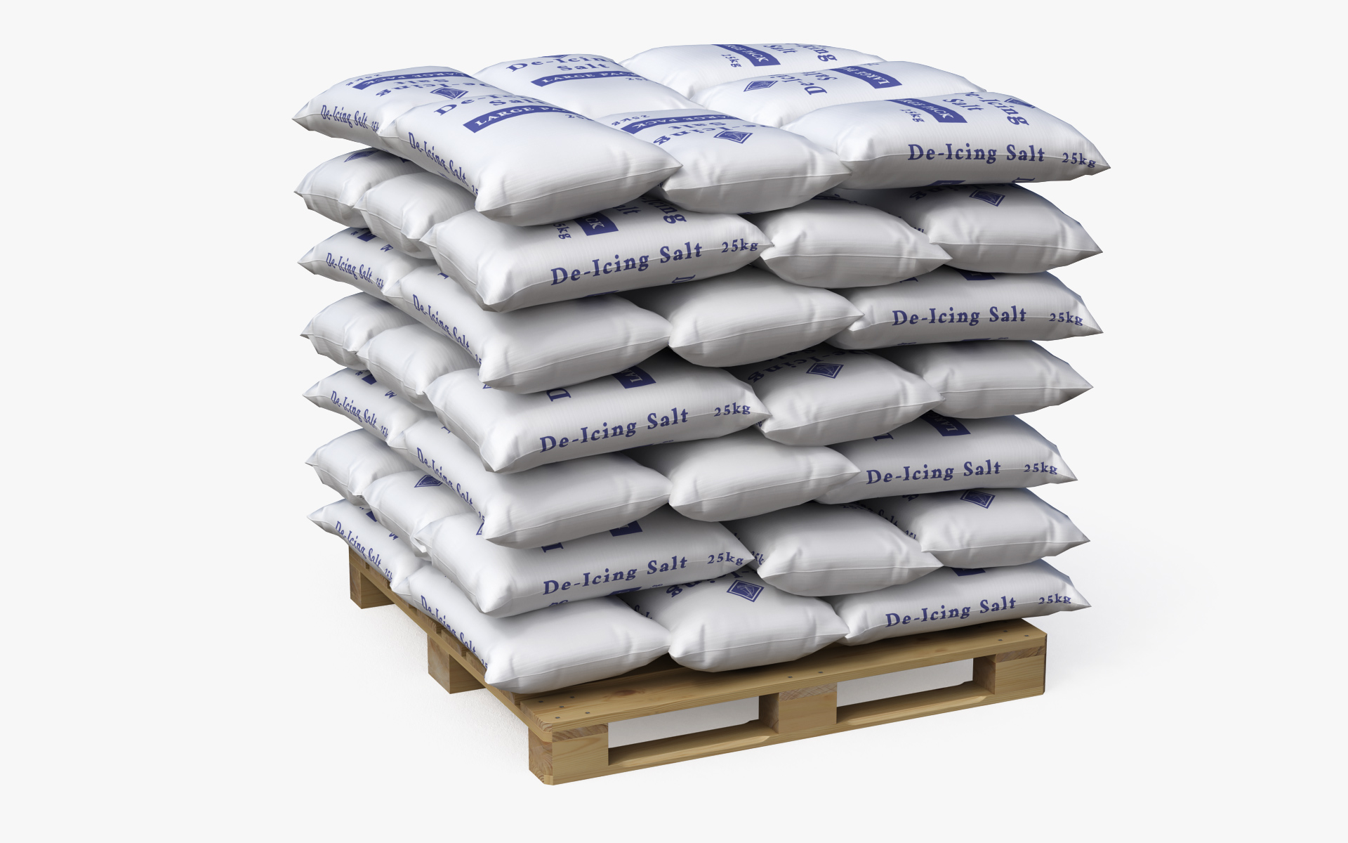 Pallet salt bags 3D - TurboSquid 1570445