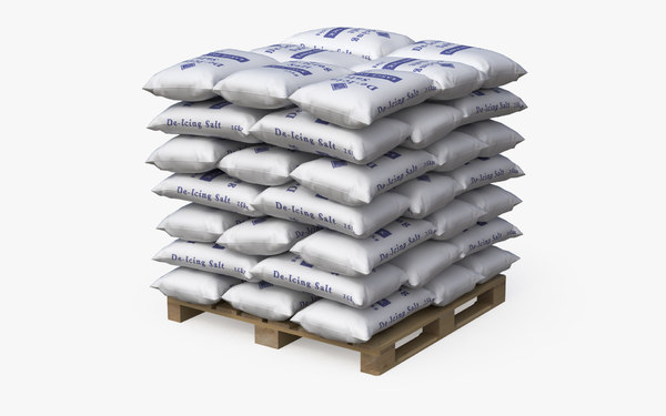 Pallet salt bags 3D - TurboSquid 1570445