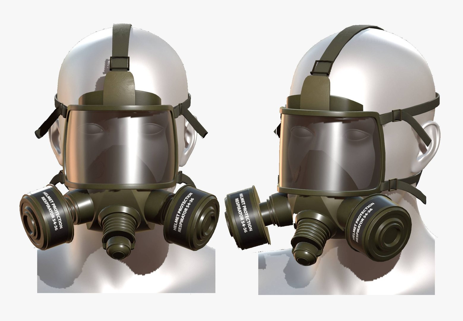 Gas mask 3D model - TurboSquid 1570470