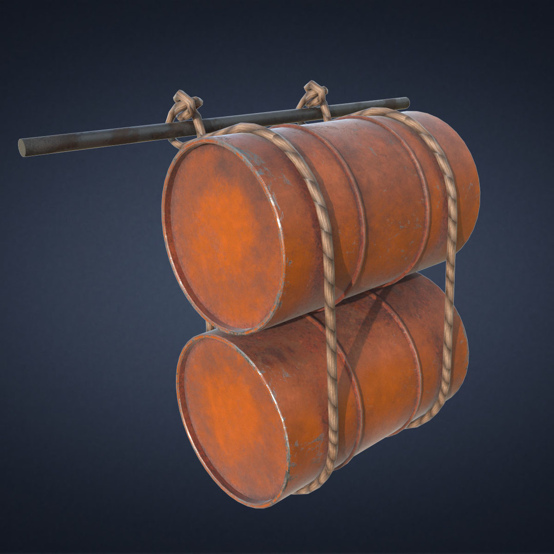 3D rope barrel - TurboSquid 1570624