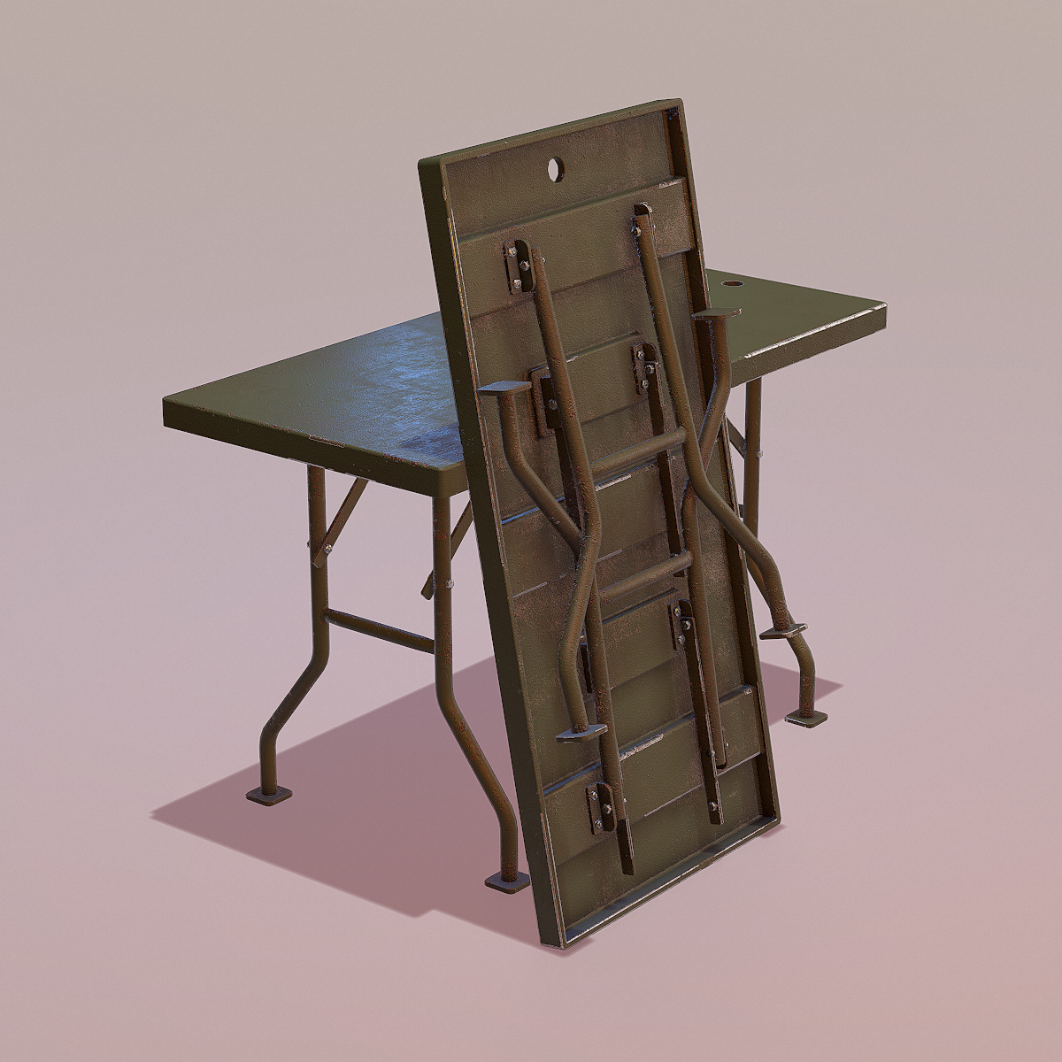 Military table 3D model - TurboSquid 1570758
