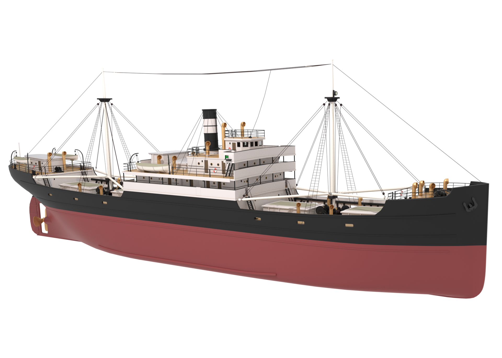 Laker Cargo Steamer Modelo 3D - TurboSquid 1571818