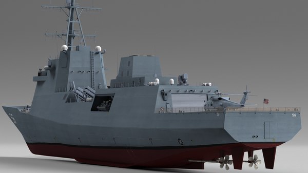 Navy frigate ffg x 3D model - TurboSquid 1570940