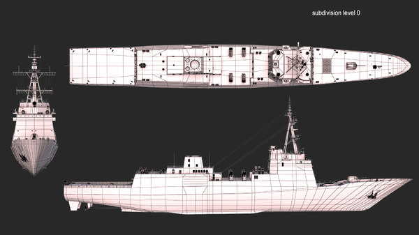 Navy frigate ffg x 3D model - TurboSquid 1570940