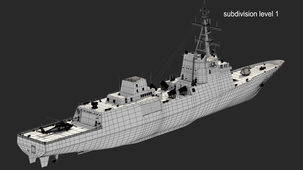 Navy frigate ffg x 3D model - TurboSquid 1570940
