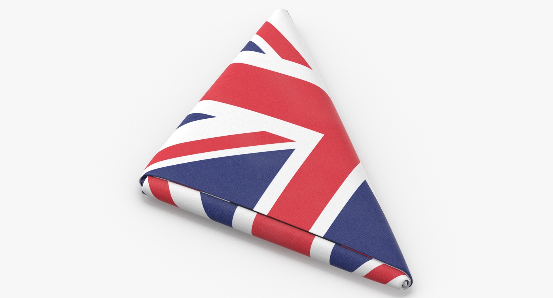 3D flag folded triangle united kingdom - TurboSquid 1570912