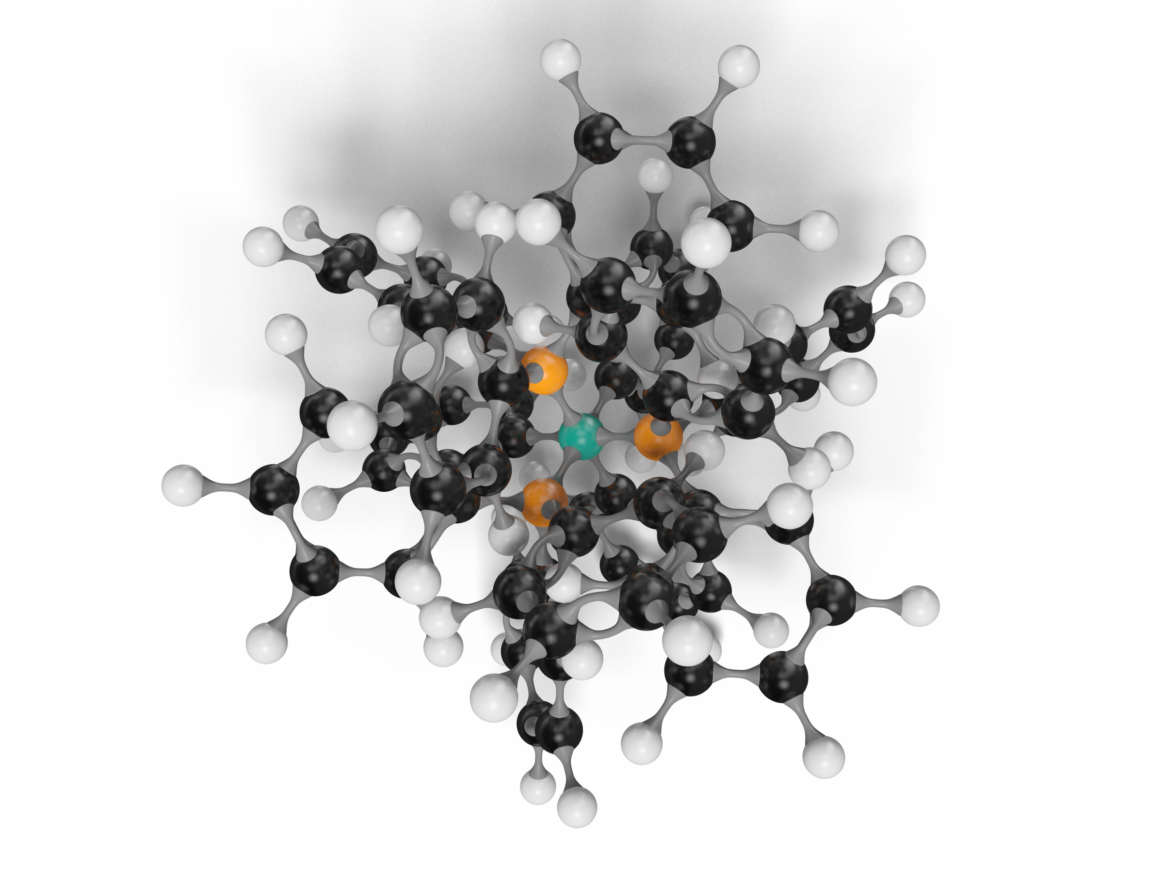 Tpp palladium 0 molecule 3D model - TurboSquid 1571299
