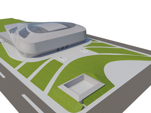 Baku congress hall 3D model - TurboSquid 1571256