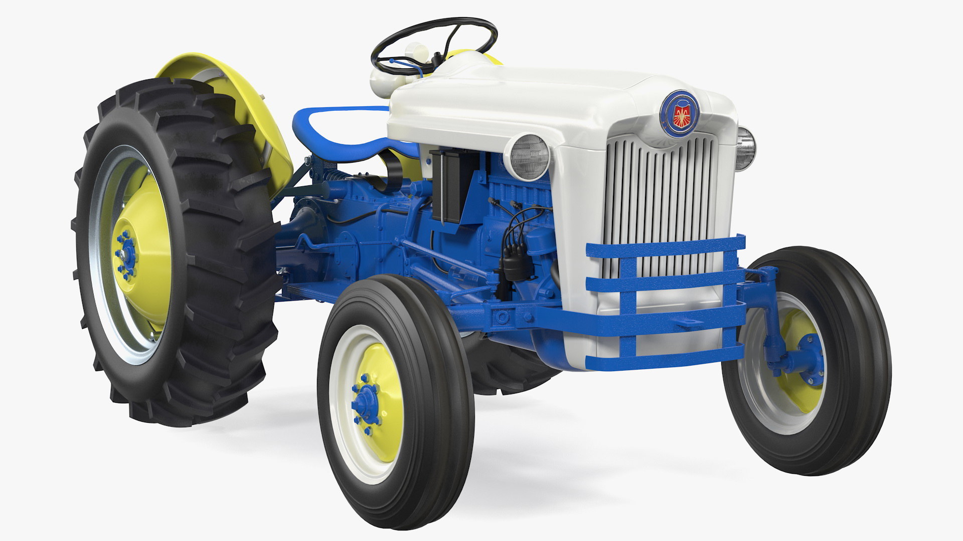 3D restored vintage tractor - TurboSquid 1571786