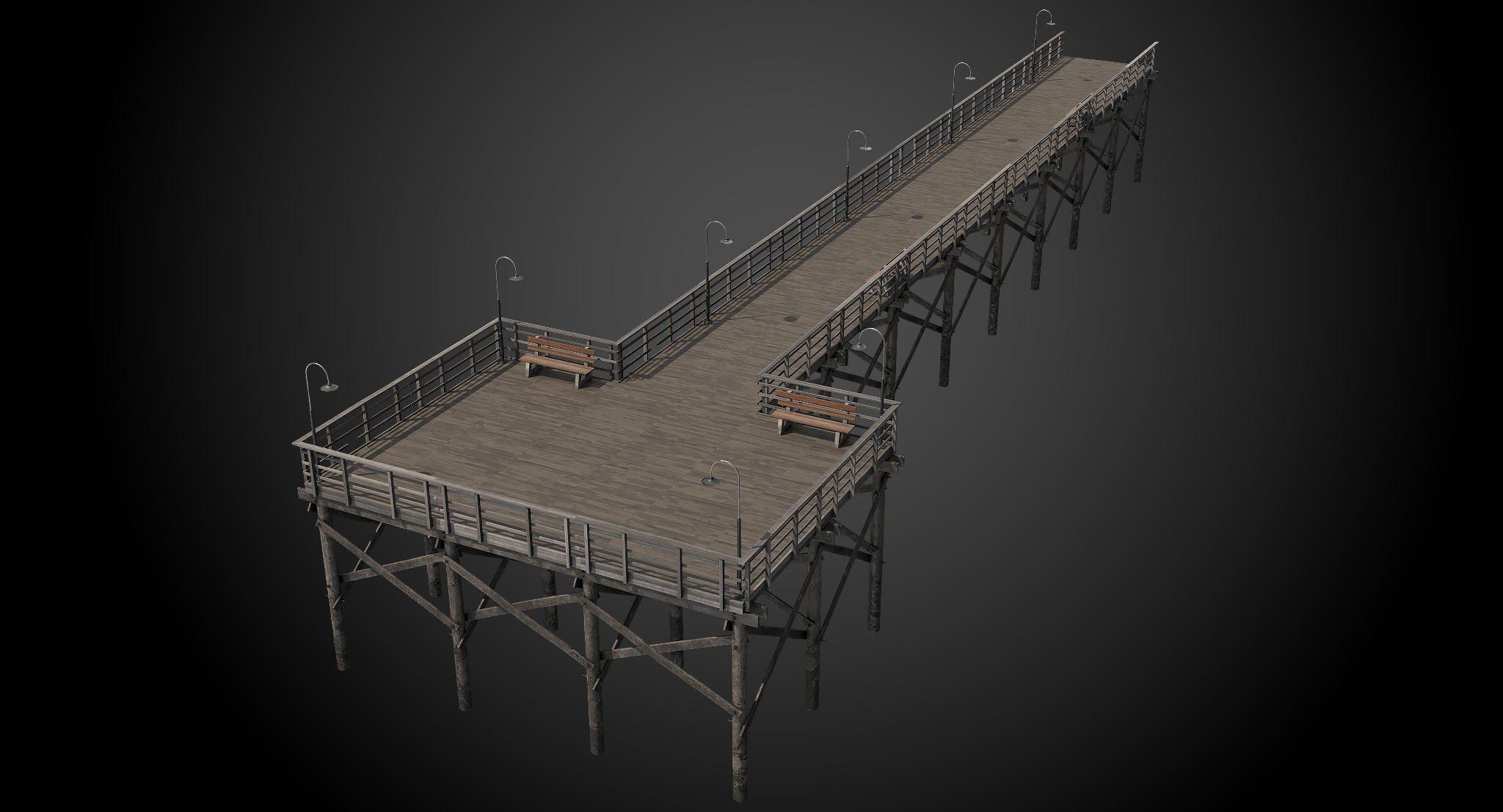 Pier model - TurboSquid 1571731