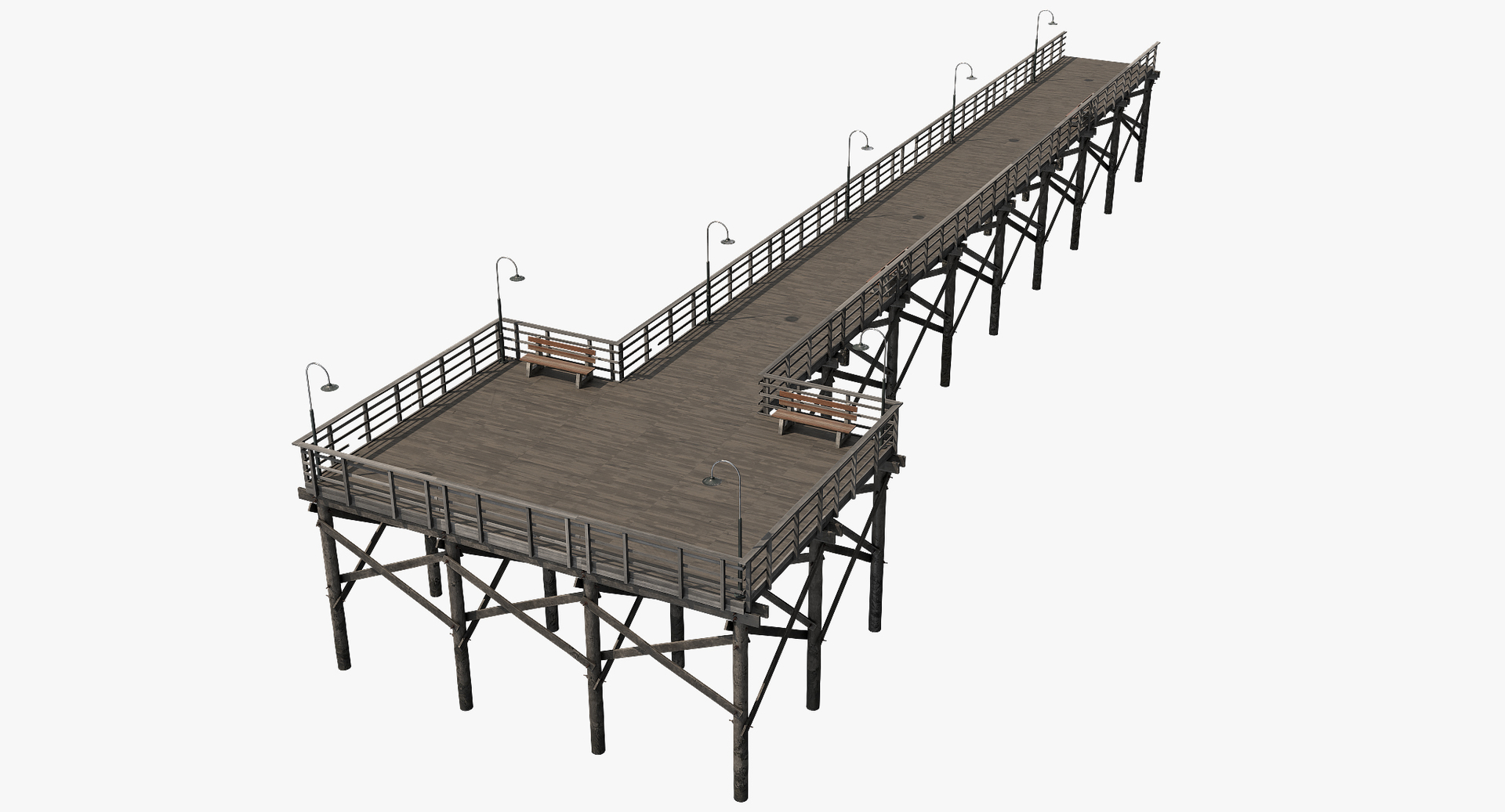 Pier model - TurboSquid 1571731