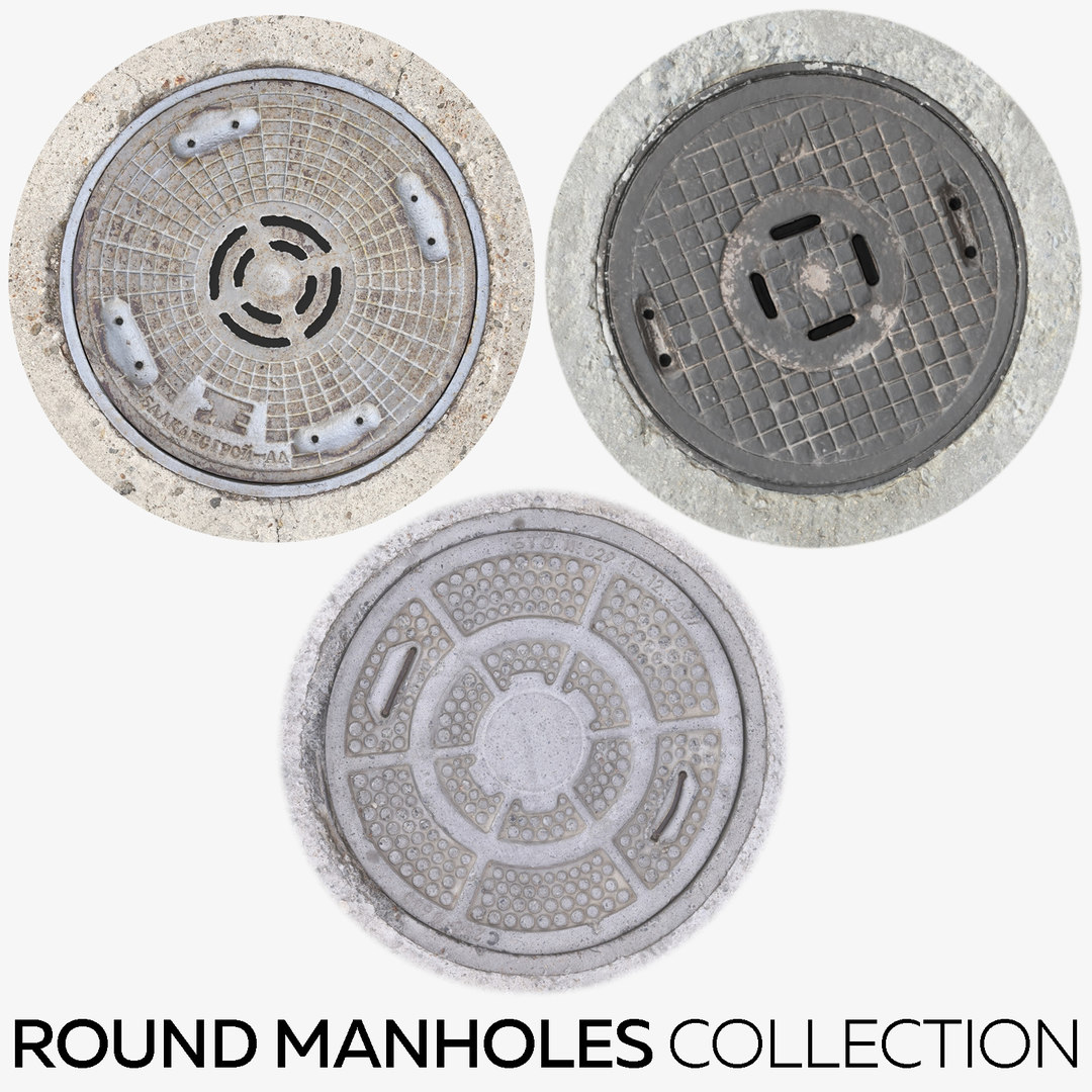 3D manhole hole - TurboSquid 1571742