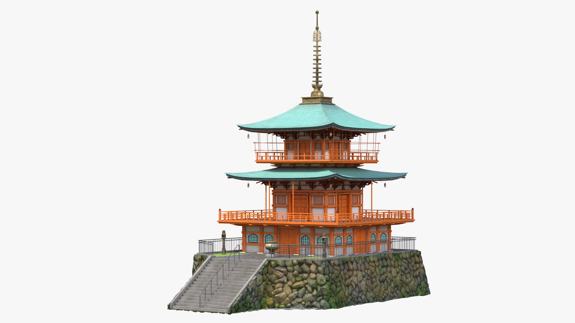 Traditional japanese temple japan 3D model - TurboSquid 1571988
