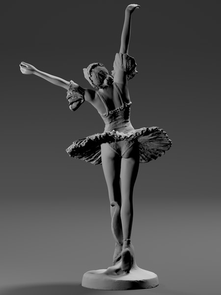 Statue ballet dancer 3D model - TurboSquid 1572001