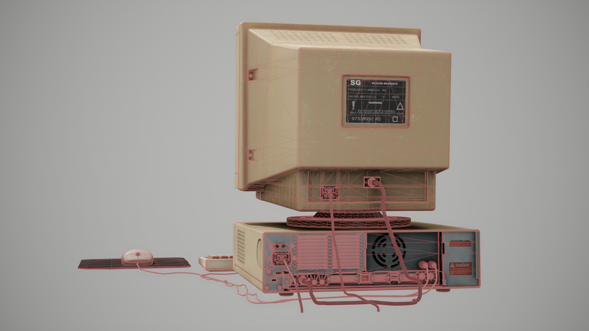 3D model 90s pc desktop style - TurboSquid 1572106