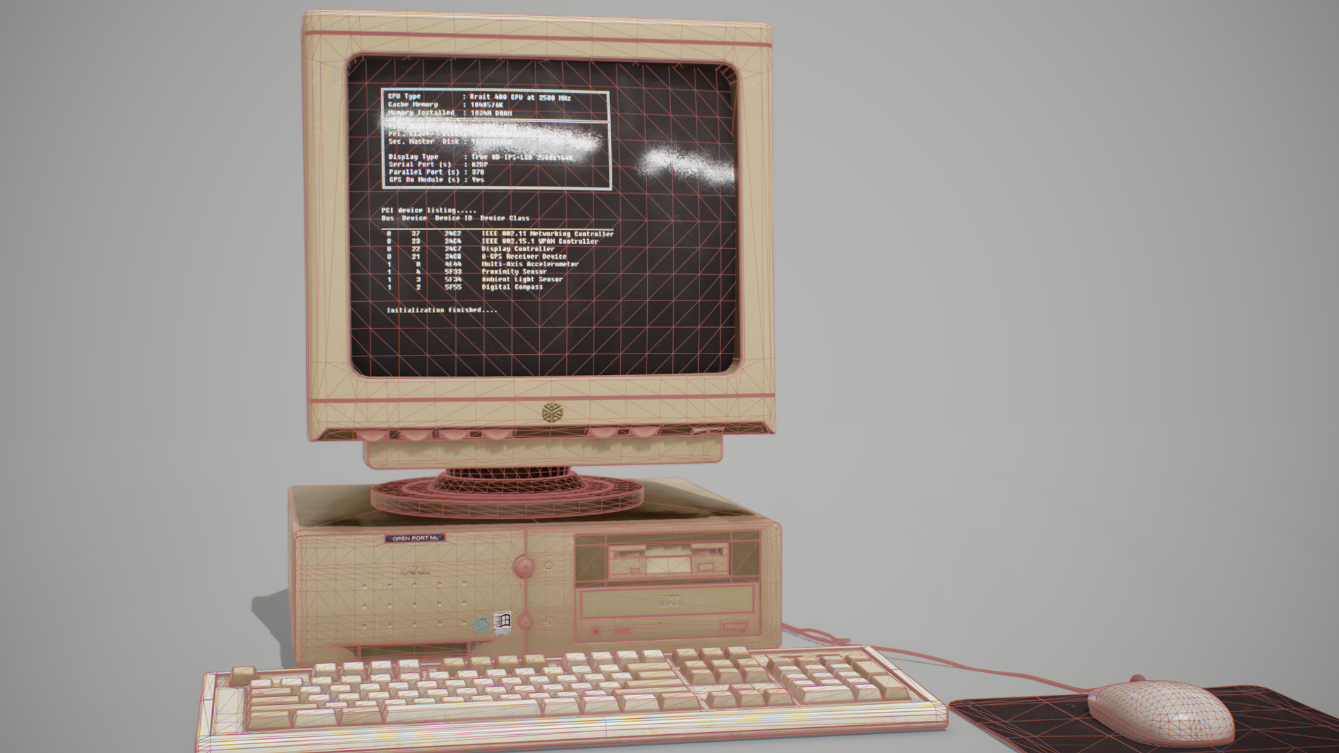 90年代のPCデスクトップスタイル023Dモデル - TurboSquid 1572106