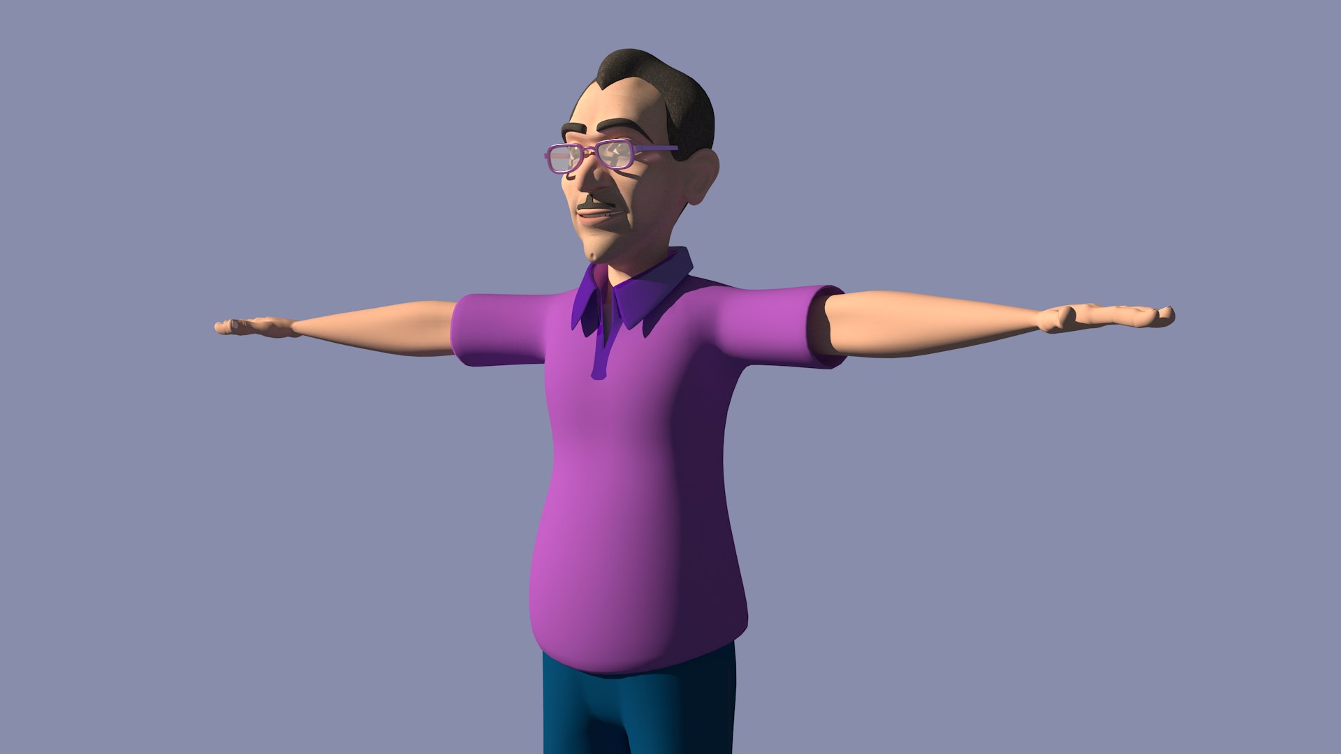 3d Cartoon Character Man Turbosquid 1572232
