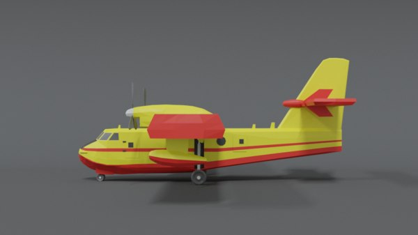 3D canadair cl 215 model - TurboSquid 1572307