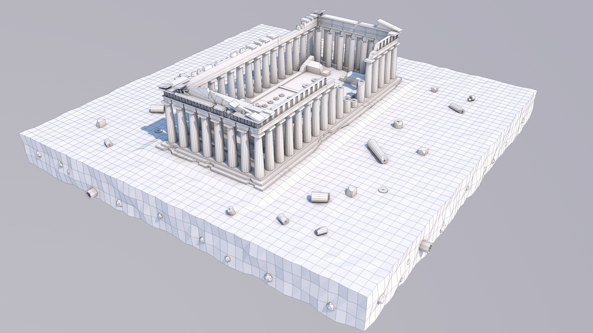 Athens landmark parthenon 3D model - TurboSquid 1572410