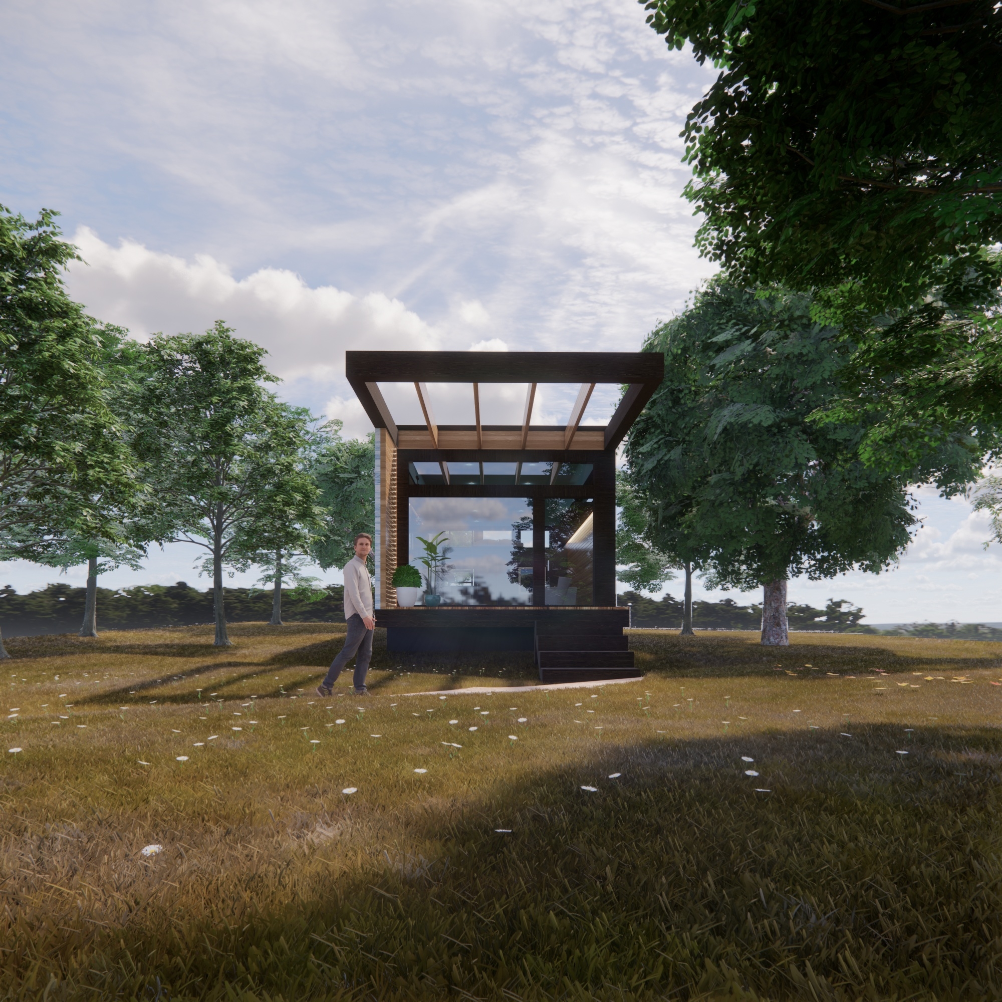 Wood house 1 revit 3D model - TurboSquid 1313024