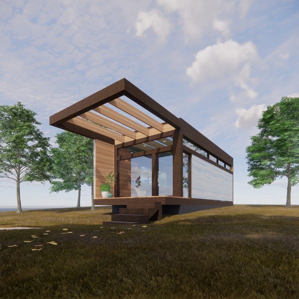 Wood house 1 revit 3D model - TurboSquid 1313024