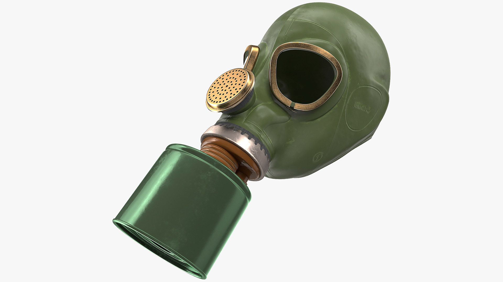 3D single filter gas mask - TurboSquid 1572939