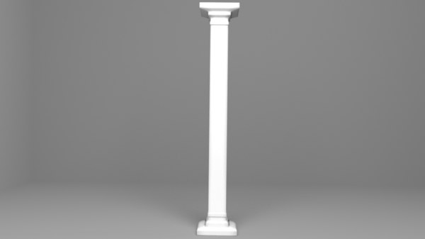 3D pillar rectangle 1 model - TurboSquid 1572681