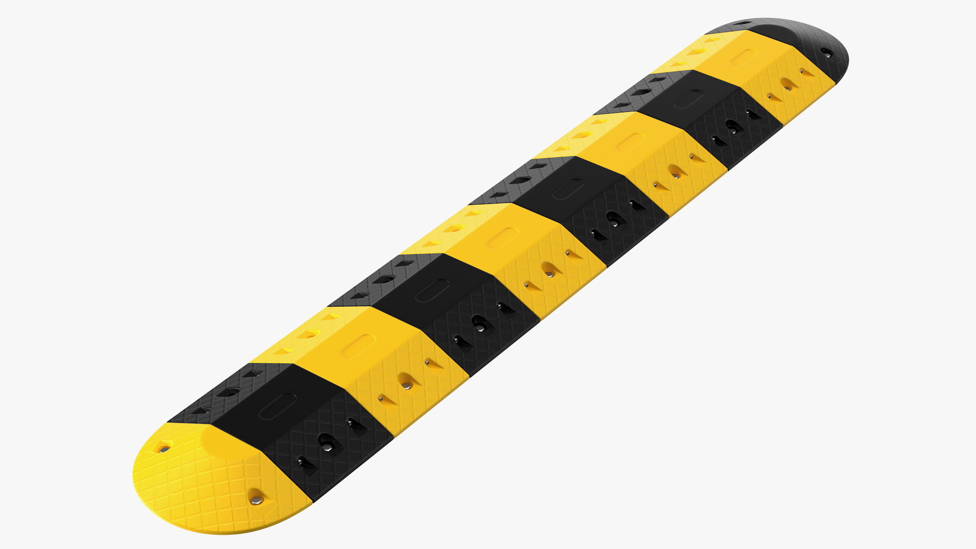 Traffic safety speed bump 3D - TurboSquid 1572941