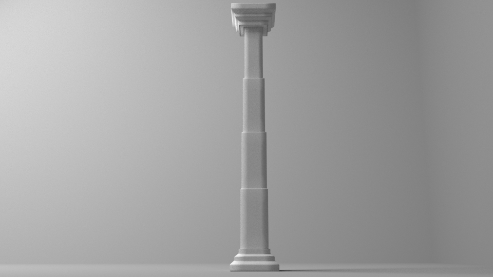 3D pillar square 4 - TurboSquid 1572718