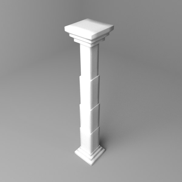 Pilar Quadrado 4 Modelo 3D - TurboSquid 1572718