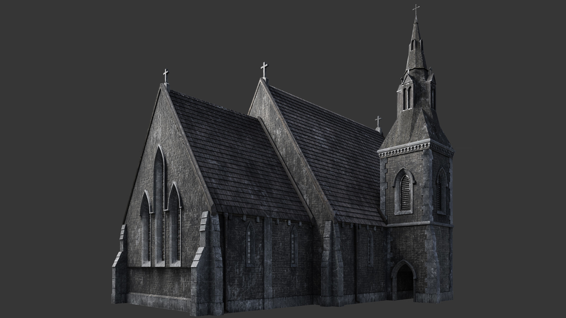 Old church 3D model - TurboSquid 1572961