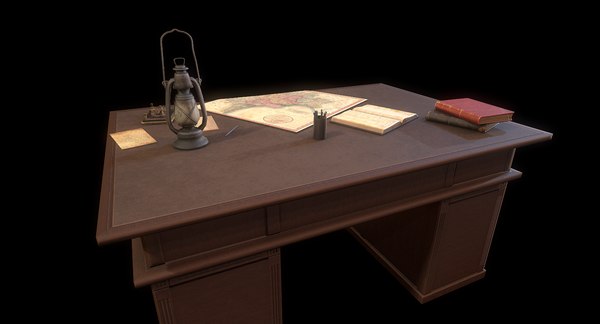 3D cartographer s desk wwii - TurboSquid 1572929