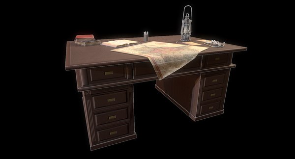 3D cartographer s desk wwii - TurboSquid 1572929