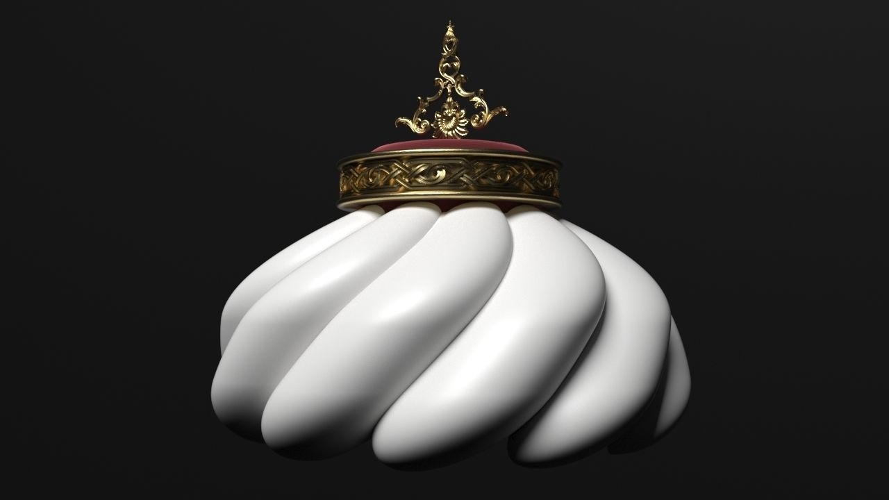 Ottoman sultan turban 3D model - TurboSquid 1573078
