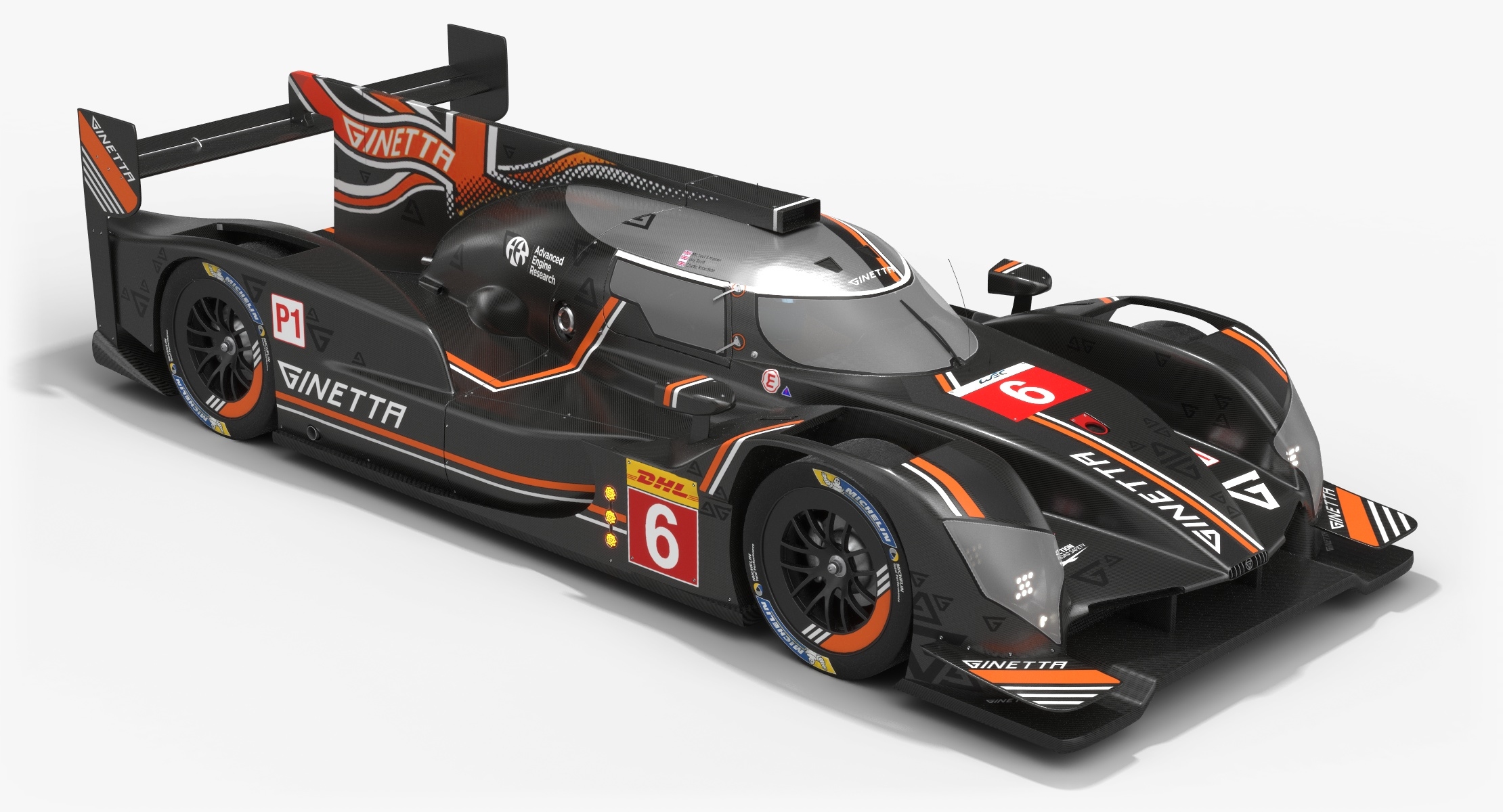 Modello 3D Ginetta G60 LT P1 #6 WEC LMP1 Season 2019 2020 - TurboSquid ...