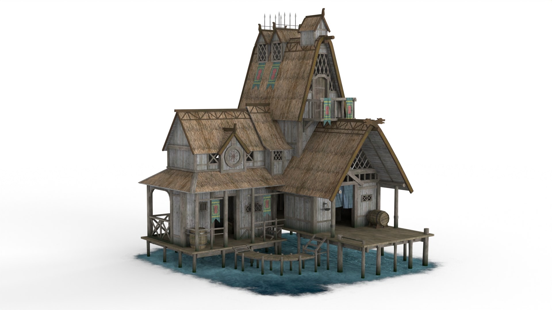 Viking House 03 3D-Modell - TurboSquid 1573696