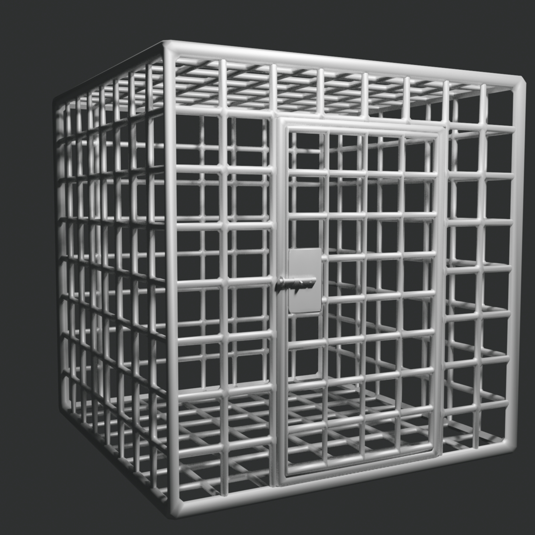 Dark cage 3D model - TurboSquid 1573797
