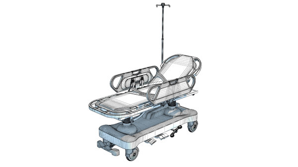 3D model ambulance patient transfer stretcher - TurboSquid 1573829