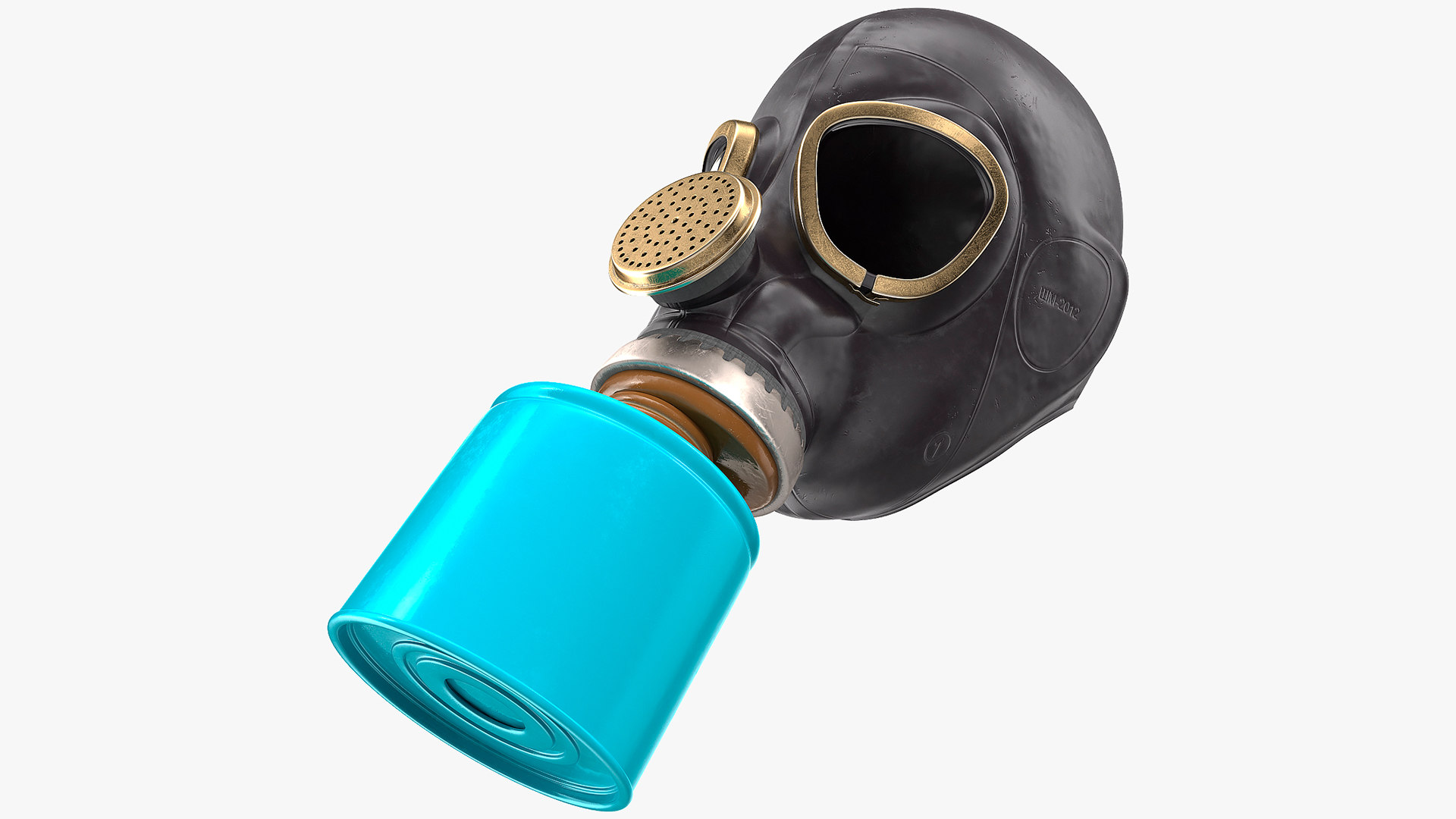 3D single filter gas mask model - TurboSquid 1573855
