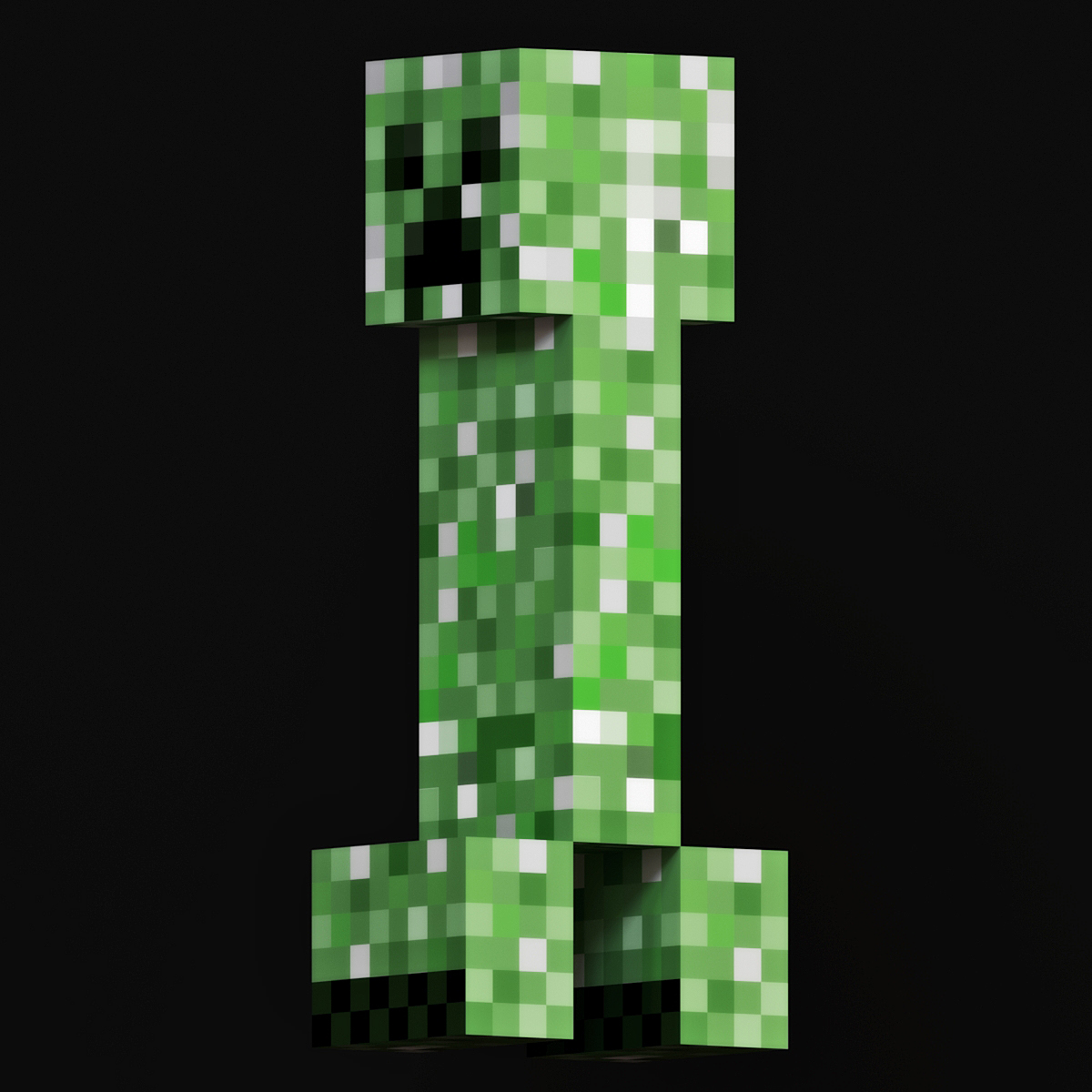 Creeper-Mob von Minecraft Low-Poly 3D-Modell - TurboSquid 1573887