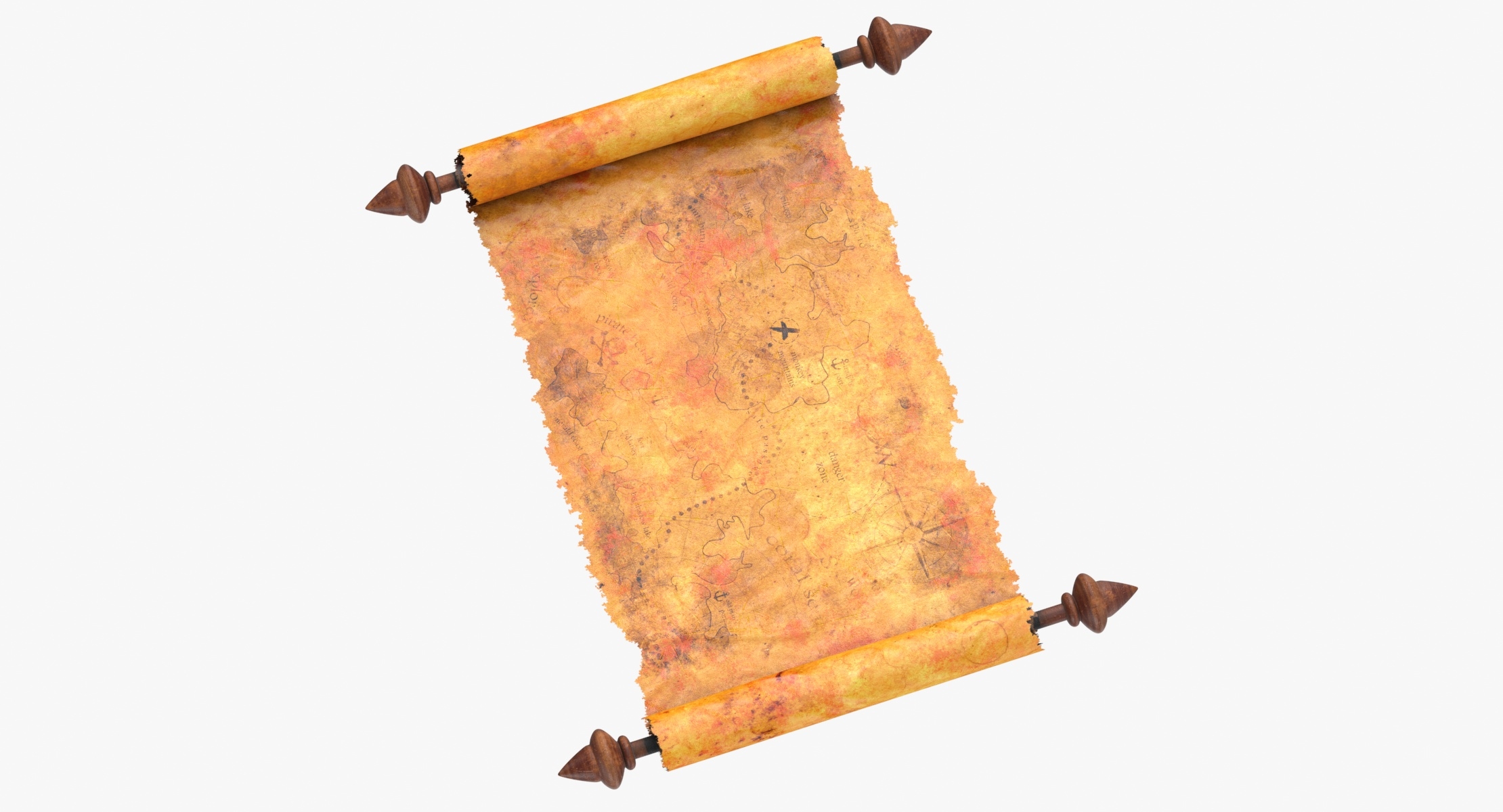 Scroll open pirate 01 3D model - TurboSquid 1574019